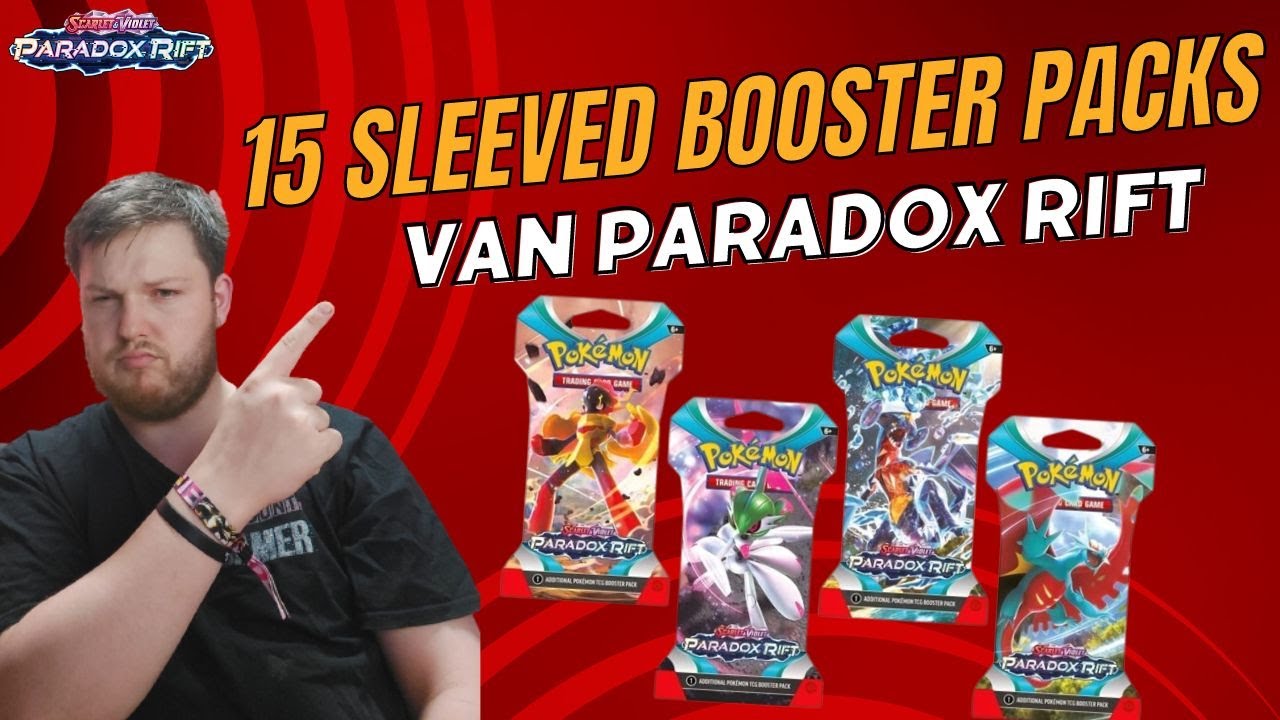 15 SLEEVED BOOSTER PACKS OPENEN VAN PARADOX RIFT !!! - YouTube