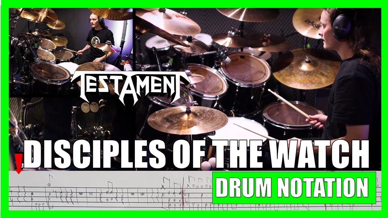 HOW TO PLAY Disciples of the watch by TESTAMENT on drums - YouTube