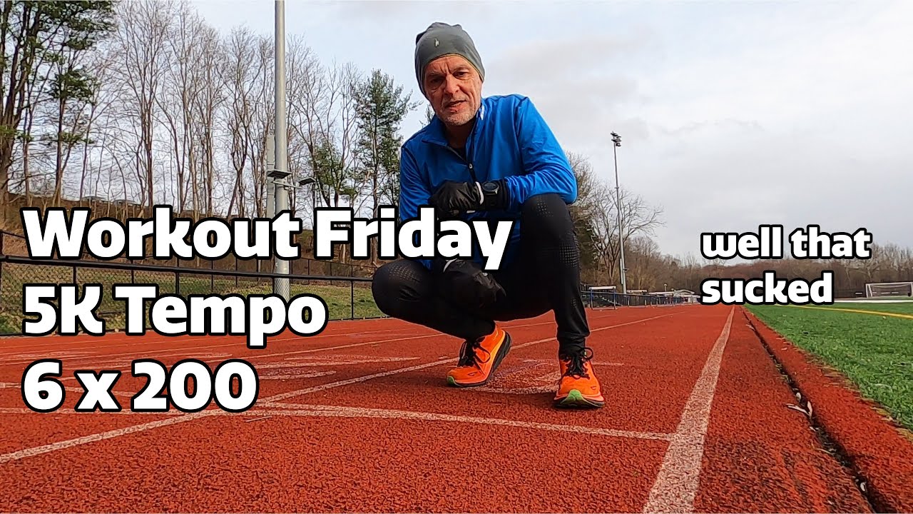 Workout Friday | 5K Tempo Run and 6 x 200 Repeats | Run with Power vs ...