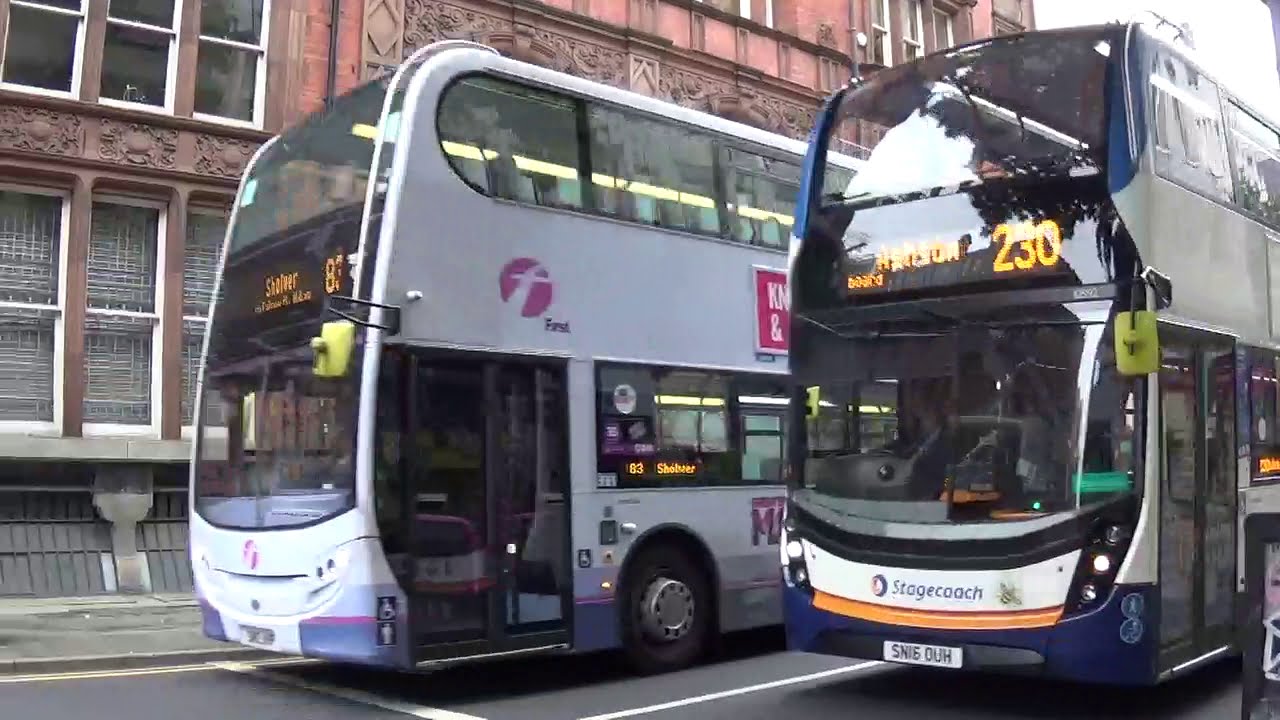 Manchester Buses Transport Travel England UK - YouTube