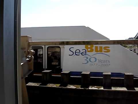 SeaBus Burrard Otter docking in Vancouver - YouTube