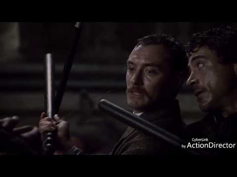 sherlock holmes fight scene (blackwood arested) in hindi