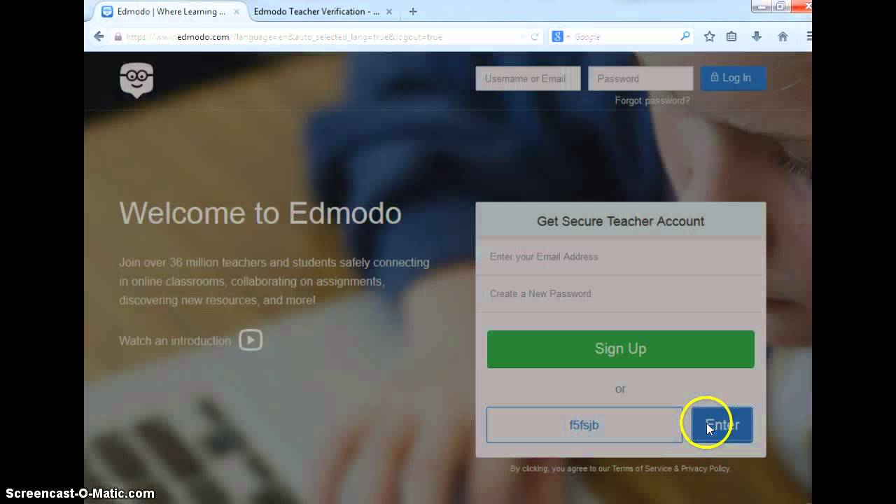 Edmodo - Enrolling in Your Class Section - YouTube