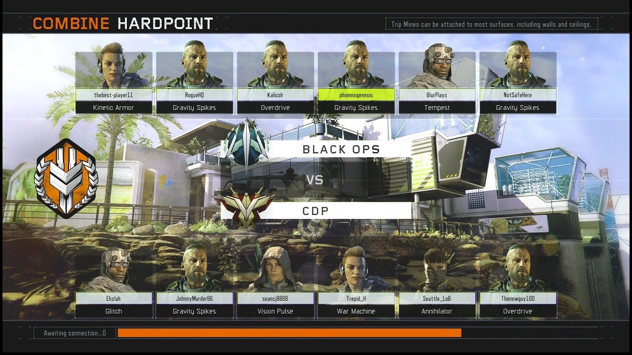 Fragcamp Ep113: COD B03 Hardpoint with Gravity Spikes on Combine Map ...