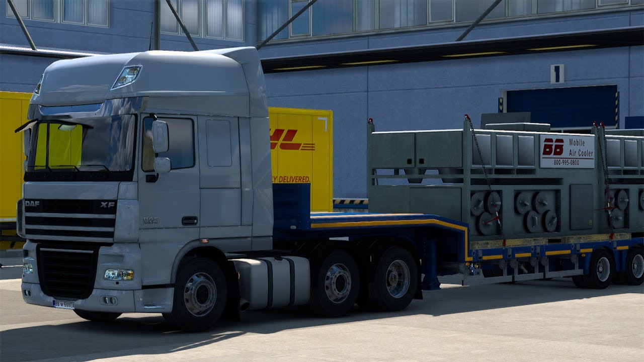 Realistic Driving DAF XF105 Euro Truck Simulator 2 - YouTube