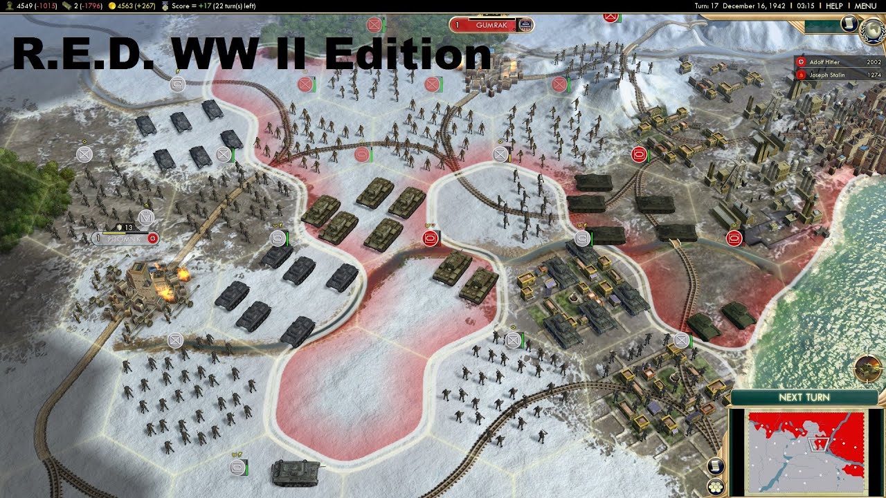 R.E.D. WWII Edition & R.E.D. Xtreme for WWII Edition Civilzation 5 ...