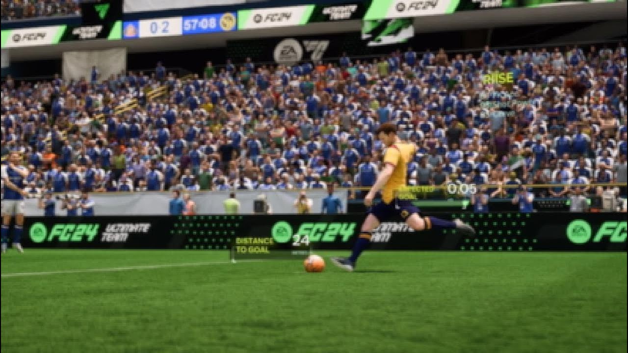 Ps5 Ea Sport Fc24 25 yard free kick curve - YouTube