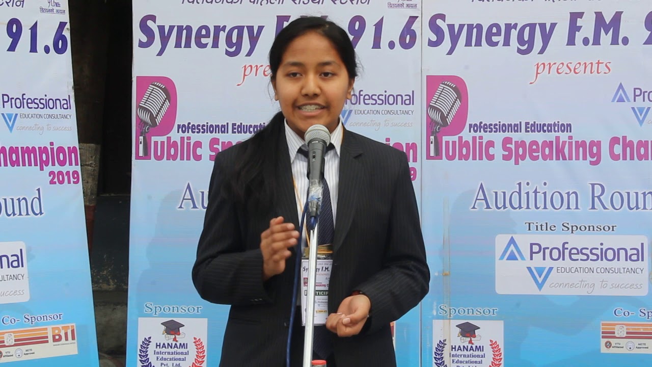 Education System Of Nepal, Public Speaking Champion 2019 @ Audition ...