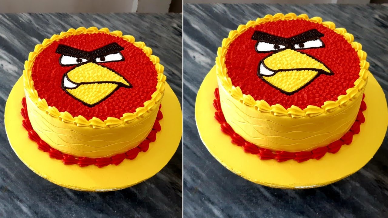Angry Birds Yellow Bird Cake
