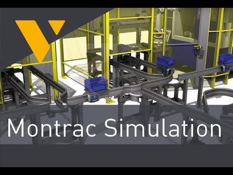 Montrac-Simulation via Visual Components - YouTube