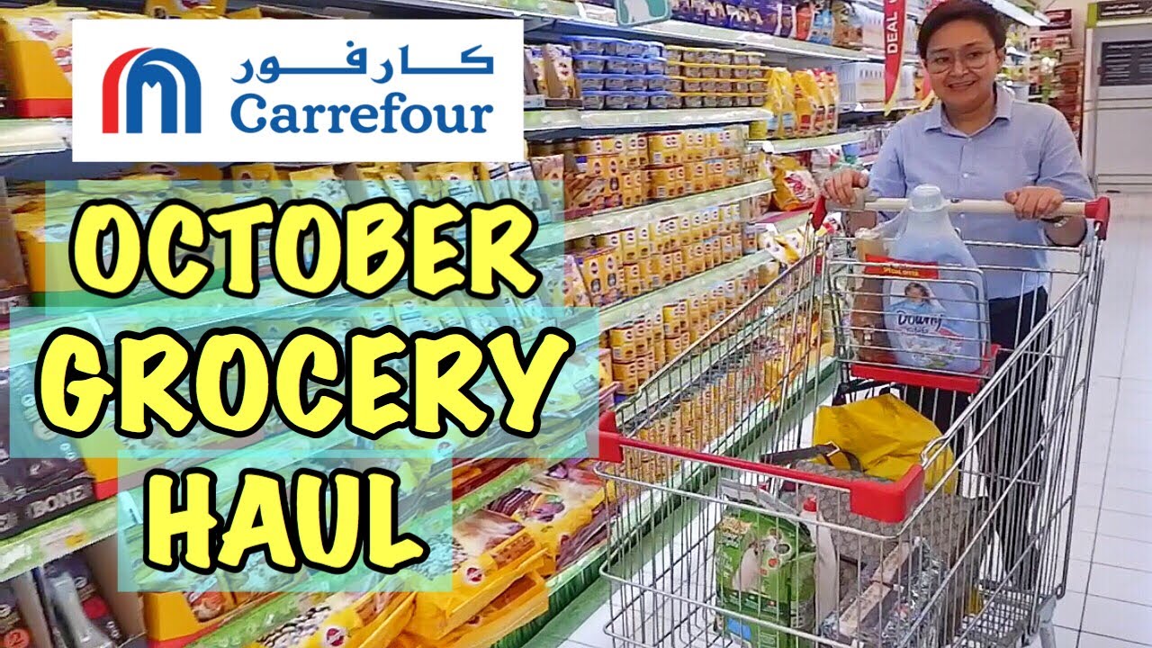MONTHLY GROCERY ESSENTIALS | SHOP WITH SACHI'S + HAUL AT CARREFOUR ...