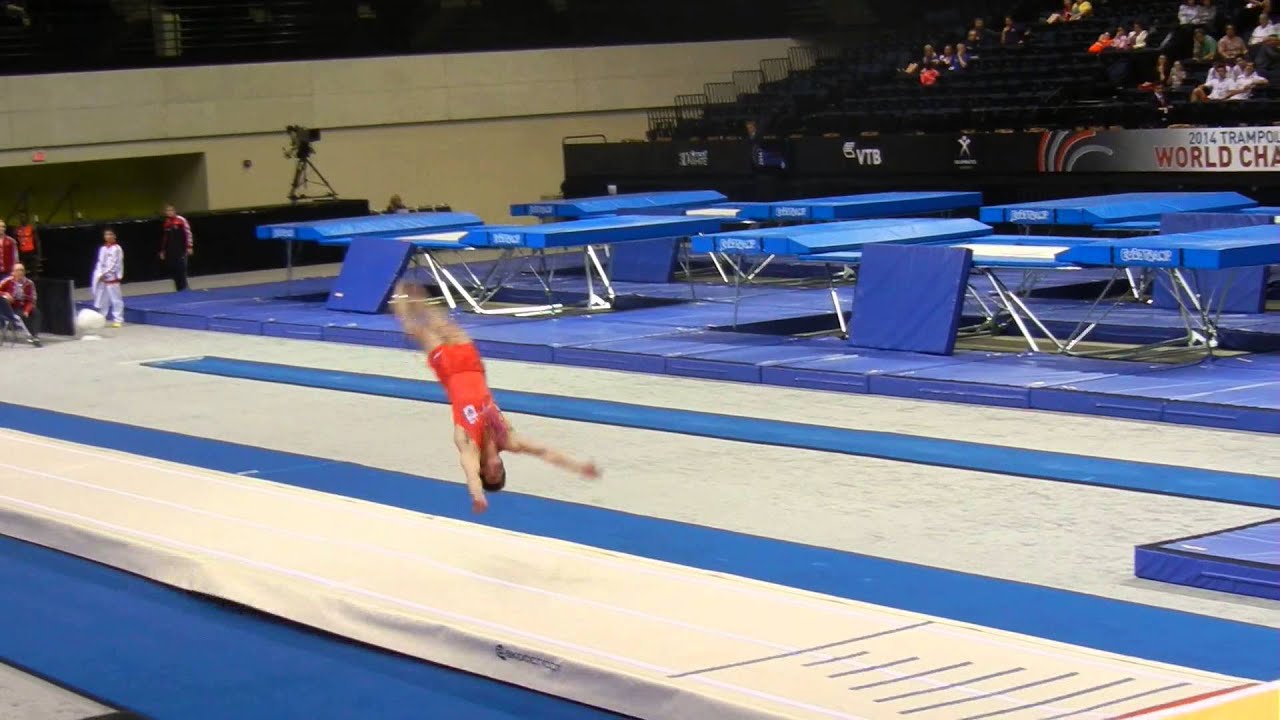 2014 Worlds Tumbling Tagir Murtazaev RUS 2nd pass Prelims Men - YouTube