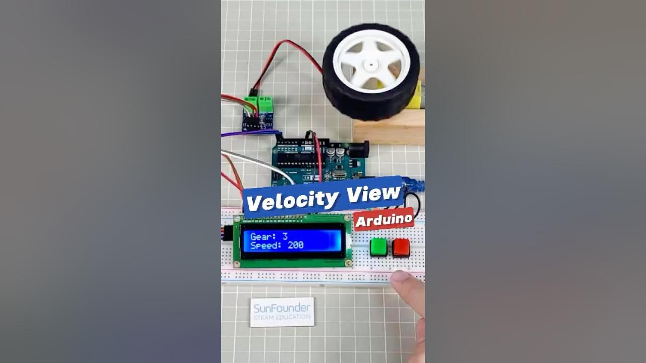 Velocity View🚗📊Real-Time Speed & Gear Display!#arduino #ultrasonic #motor #intelligent #control ...