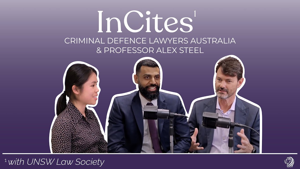 InCites - Criminal Defence Lawyers Australia & Professor Alex Steel ...
