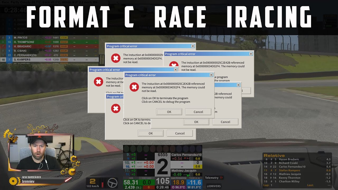 Format C Race - iRacing - YouTube