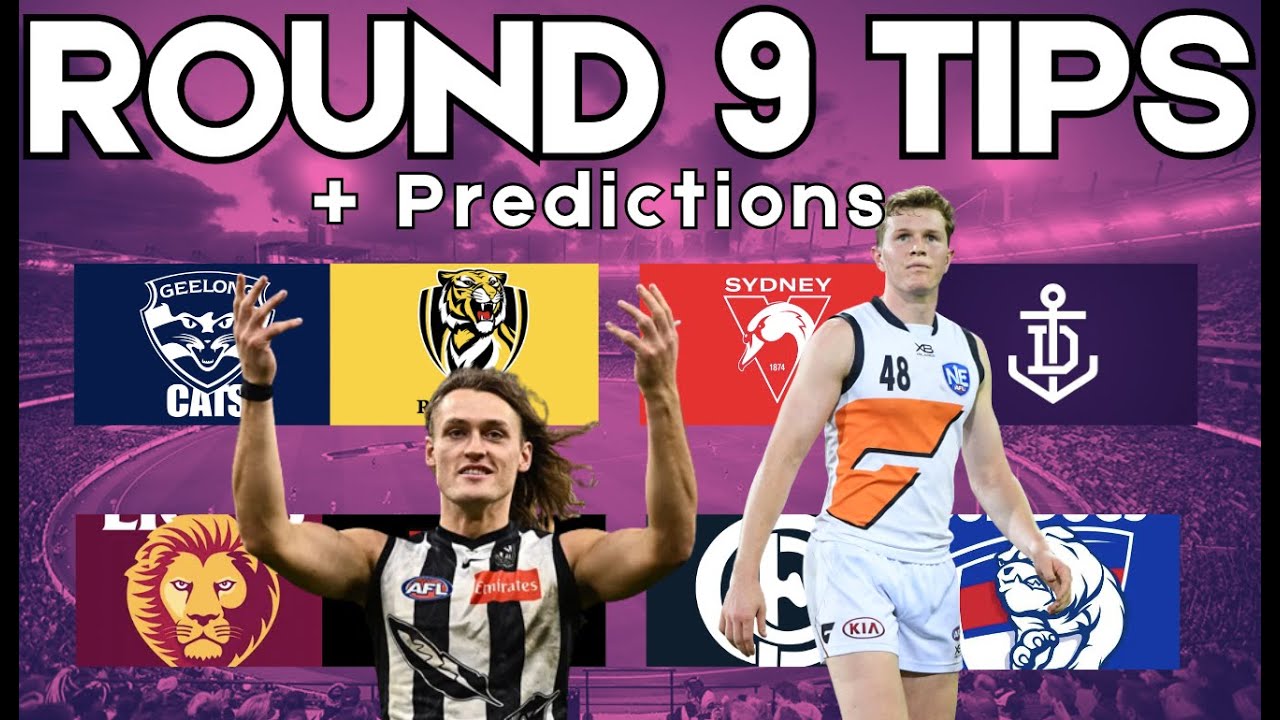 AFL Round 9 Tips + Predictions 2023 - YouTube