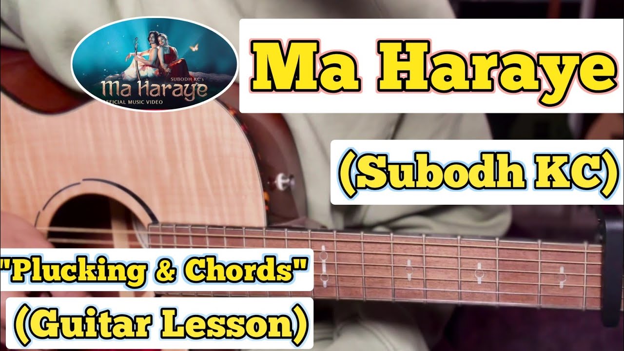 Ma Haraye - Subodh KC | Guitar Lesson | Plucking & Chords | (Strumming ...