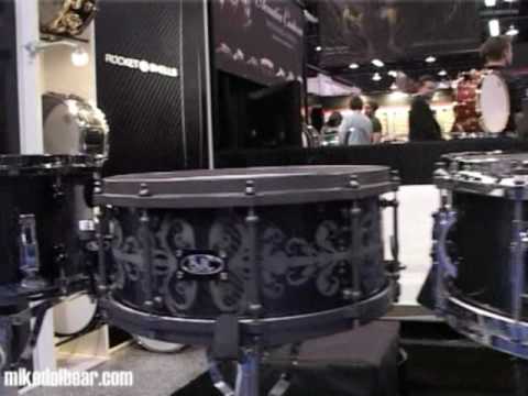 Rocket Carbon Fibre Drum Shells at NAMM 2010 - YouTube