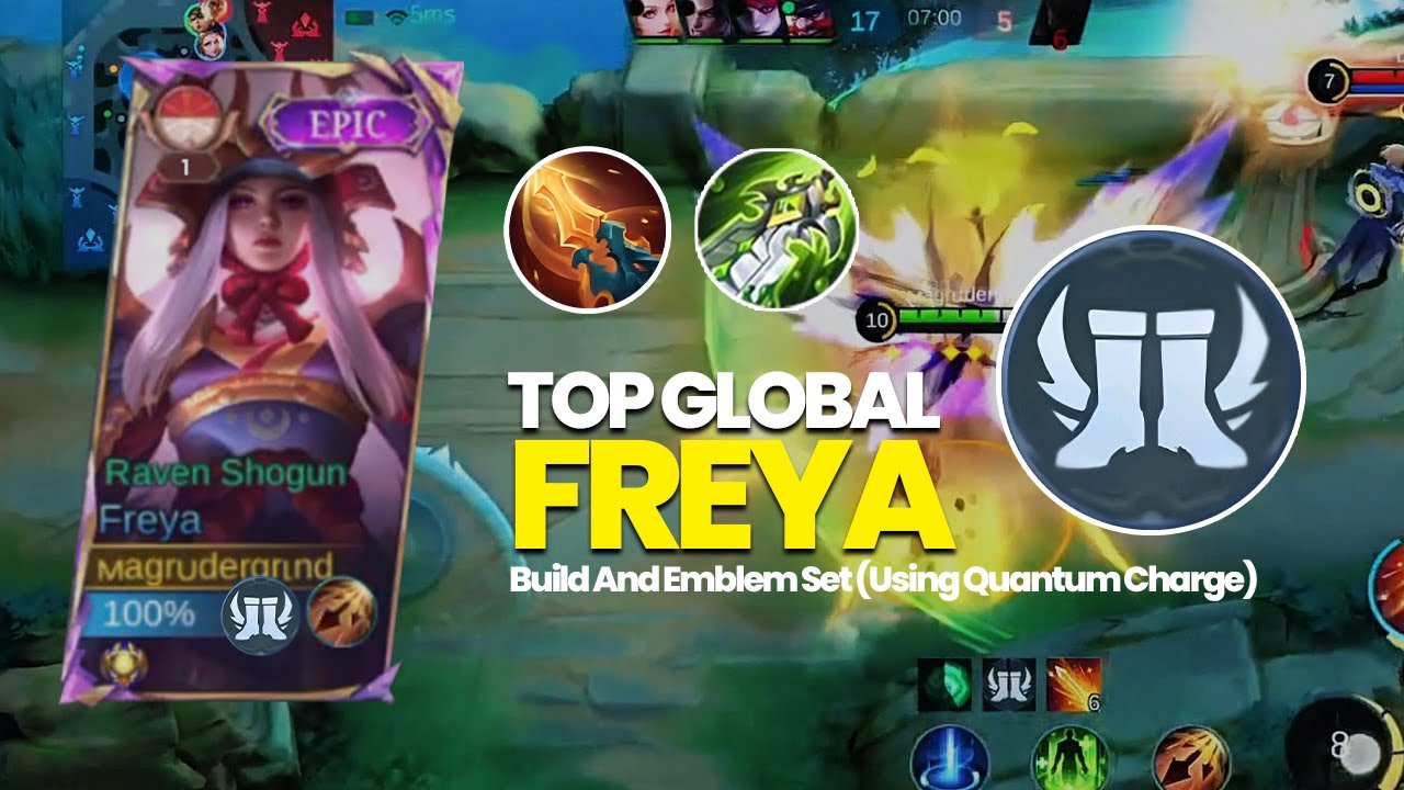 Top 1 Global Freya Build Using Quantum Charge | Freya Exp Lane Mobile ...