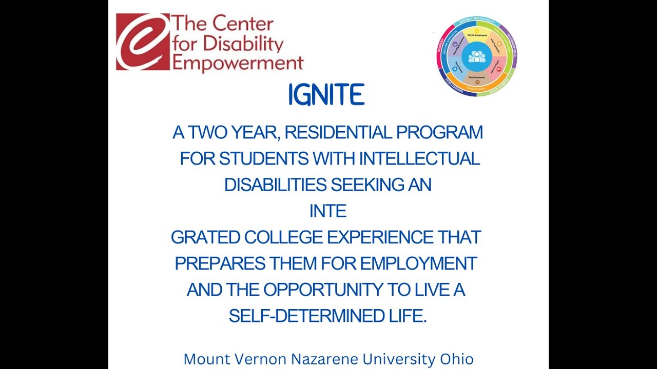 IGNITE Post Secondary Education 2 yr program for students with ...