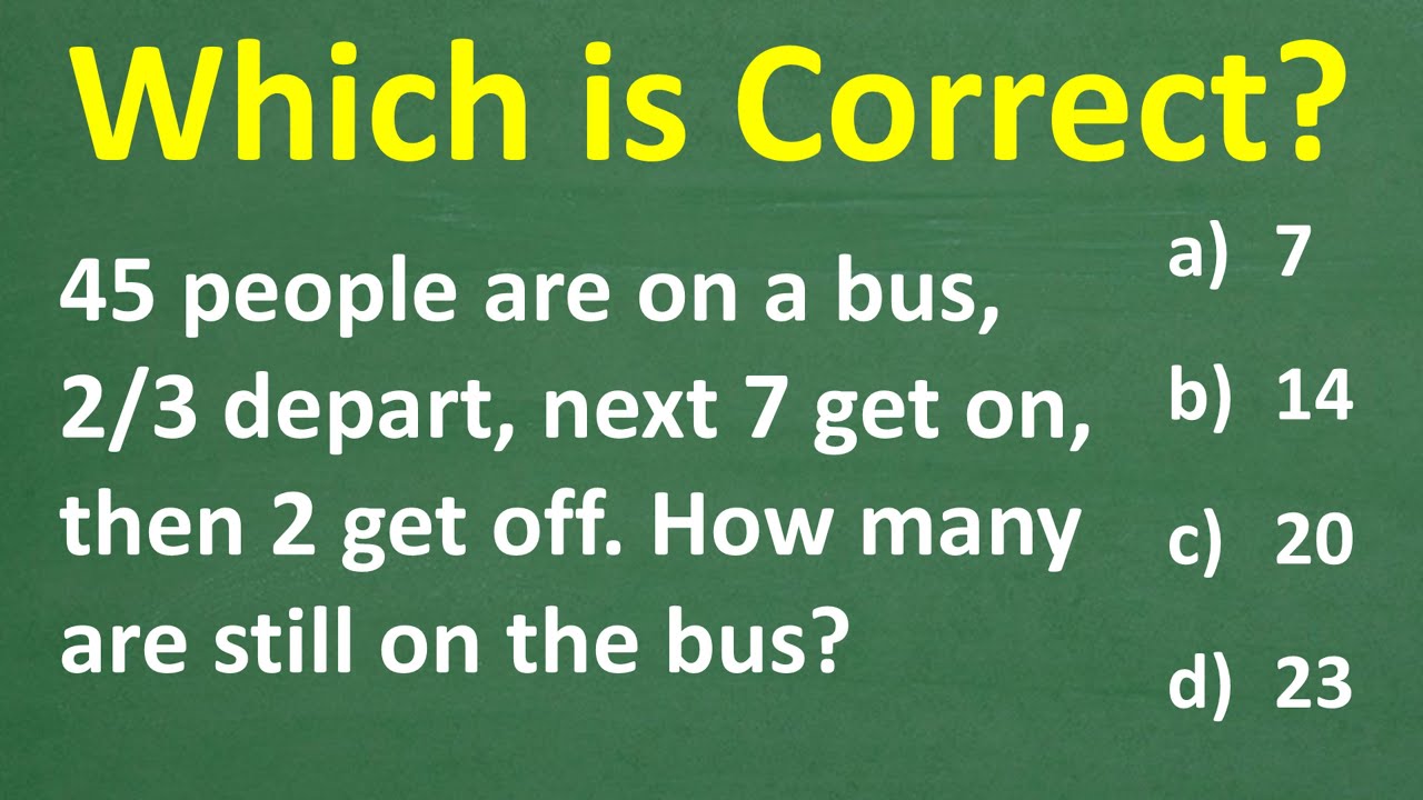 Simple Math Question Tricks MANY! Which Answer Is Right? - YouTube