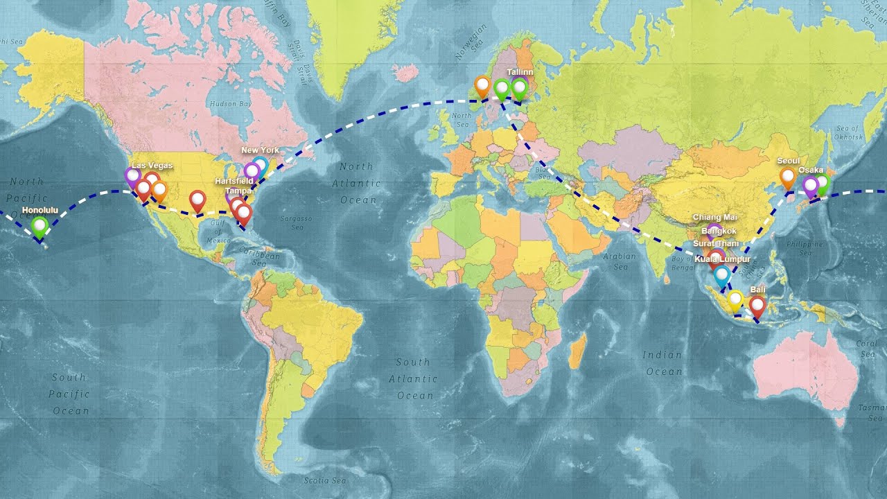 My trip around the world | March - June 2019 | 50,000km - YouTube