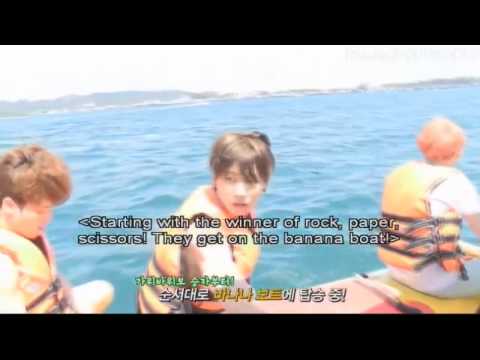 BTS rides a banana boat pt.1
