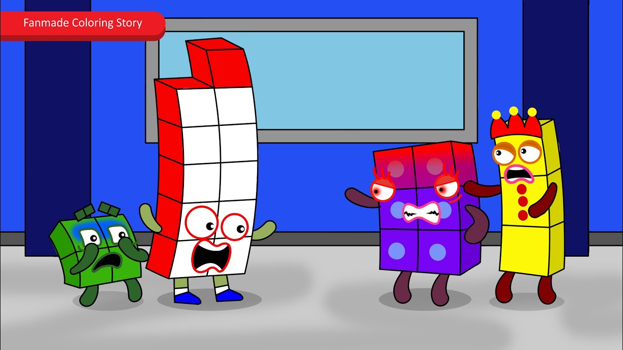 Numberblocks 6 is HUGELY ANGRY with Numberblocks 4 | Numberblocks ...