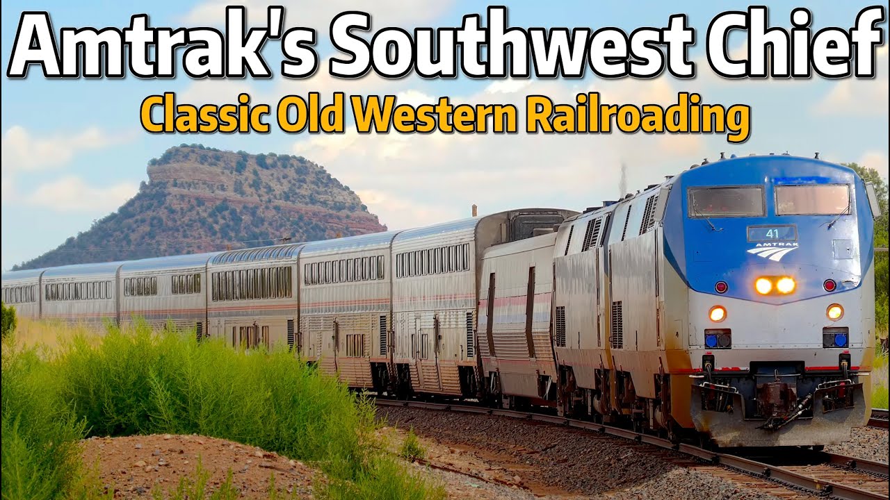⁴ᴷ⁶⁰ Chasing the Amtrak Southwest Chief in New Mexico - With Semaphores ...