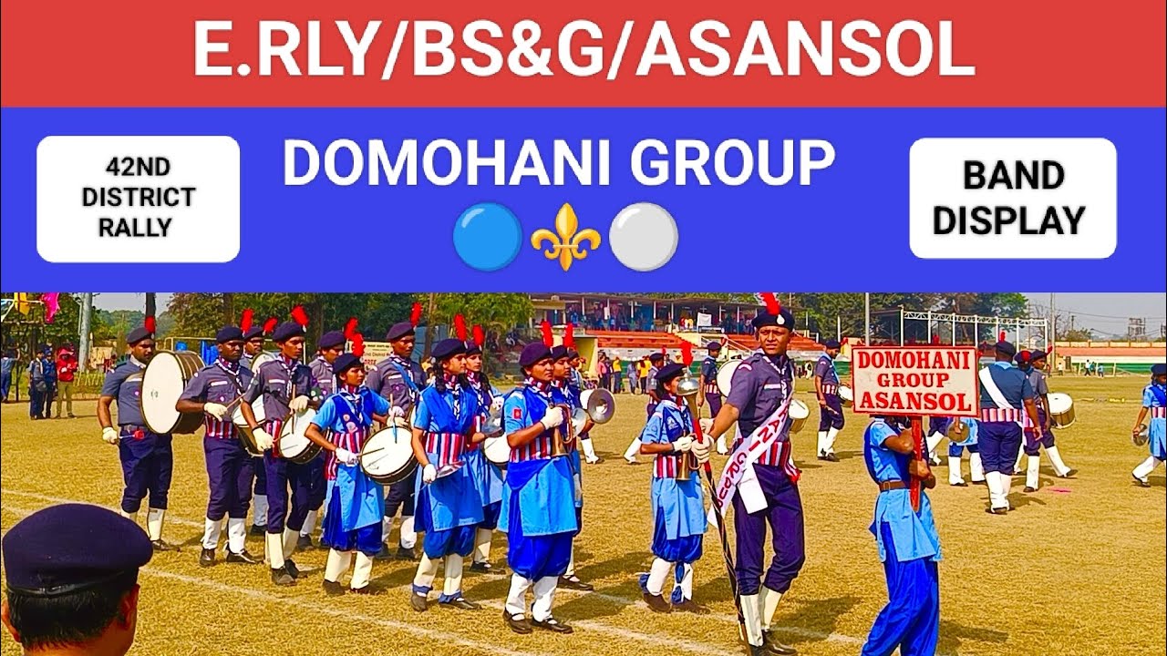 DOMOHANI GROUP ASANSOL (BAND DISPLAY) 42ND DIST RALLY 2024 - YouTube