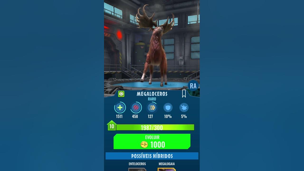 Megaloceros Jurassic World Alive Shorts Youtube