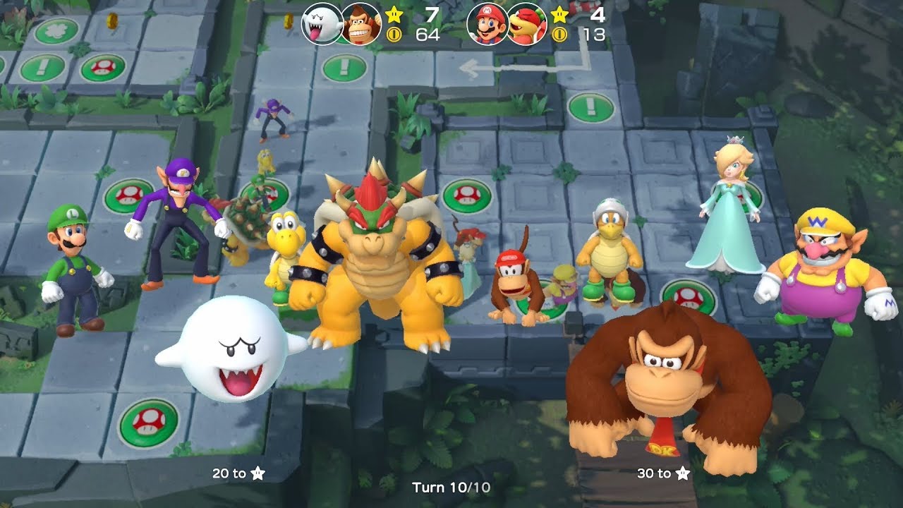 Super Mario Party Partner Party #833 Domino Ruins Treasure Hunt Boo ...