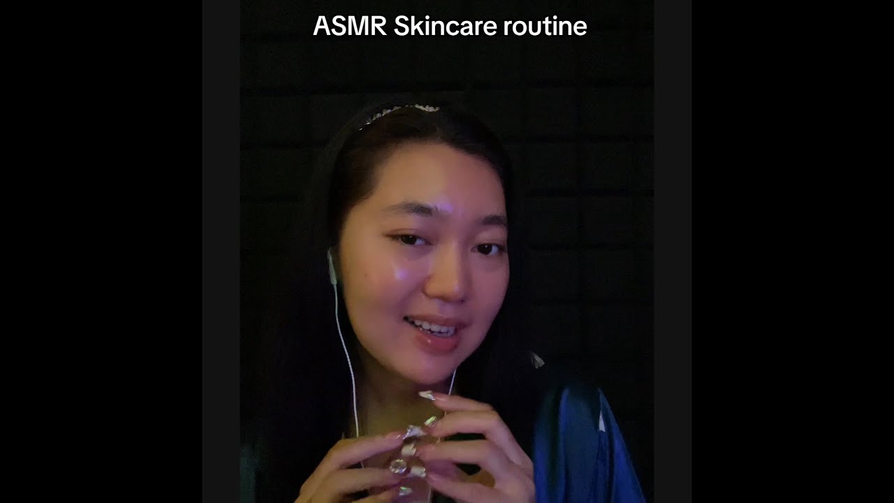 ASMR skin care routine 🫧🤍 - YouTube