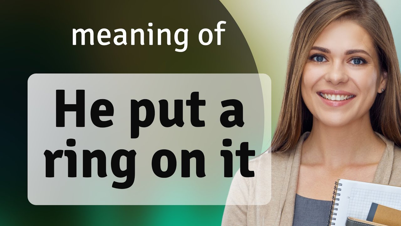"He Put a Ring on It": Decoding Expressions of Commitment - YouTube