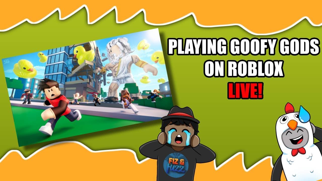 Playing Goofy Gods on Roblox LIVE! - YouTube