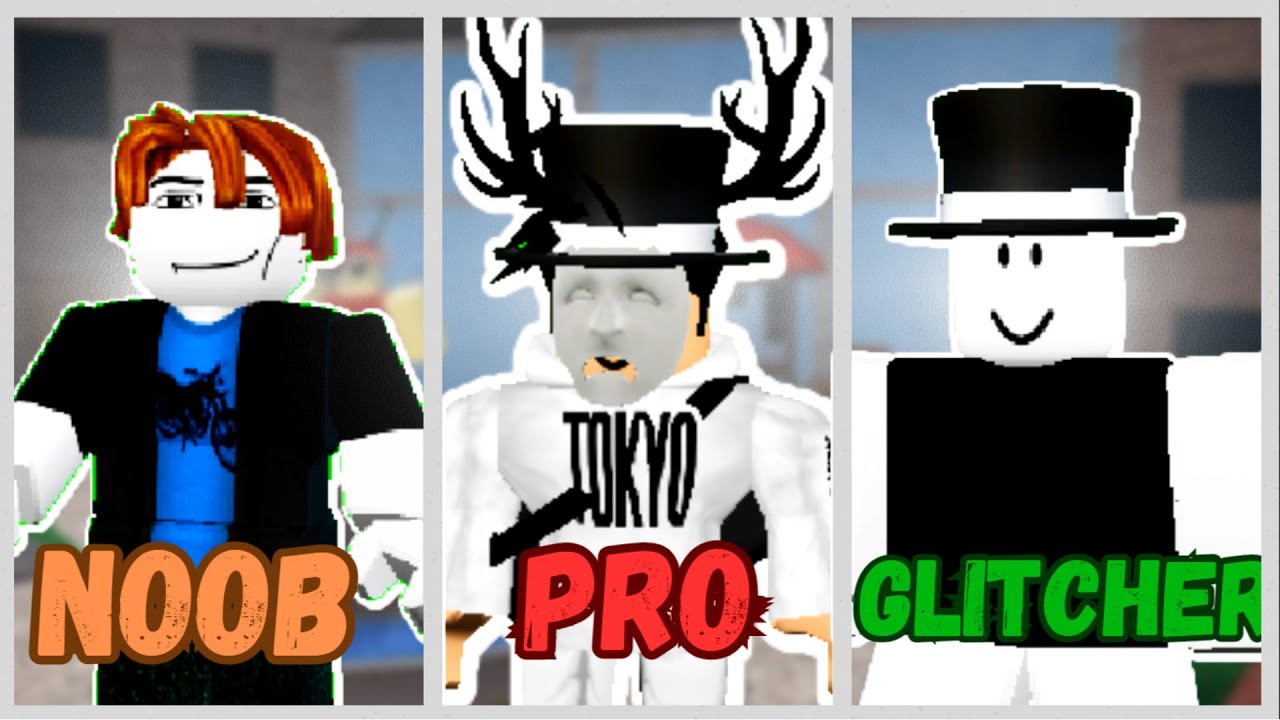 NOOB VS PRO VS GLITCHER (MM2) ROBLOX - YouTube