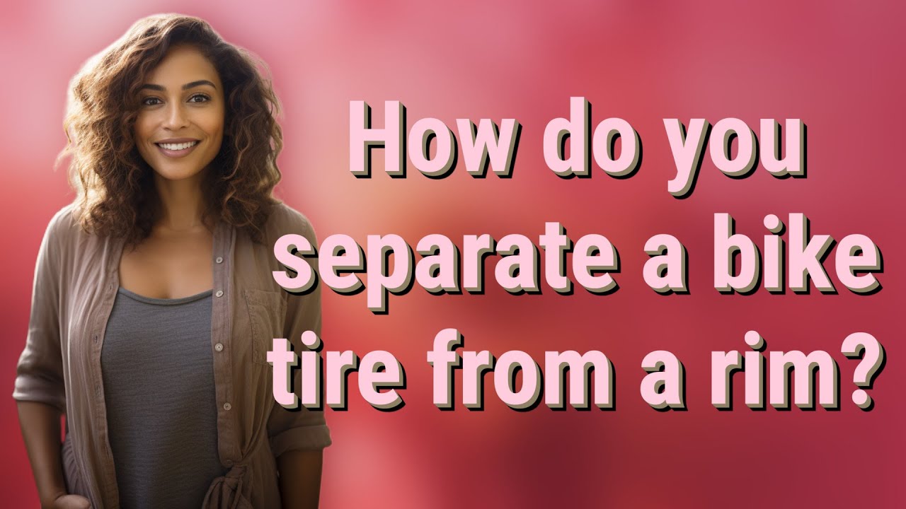 How do you separate a bike tire from a rim? - YouTube