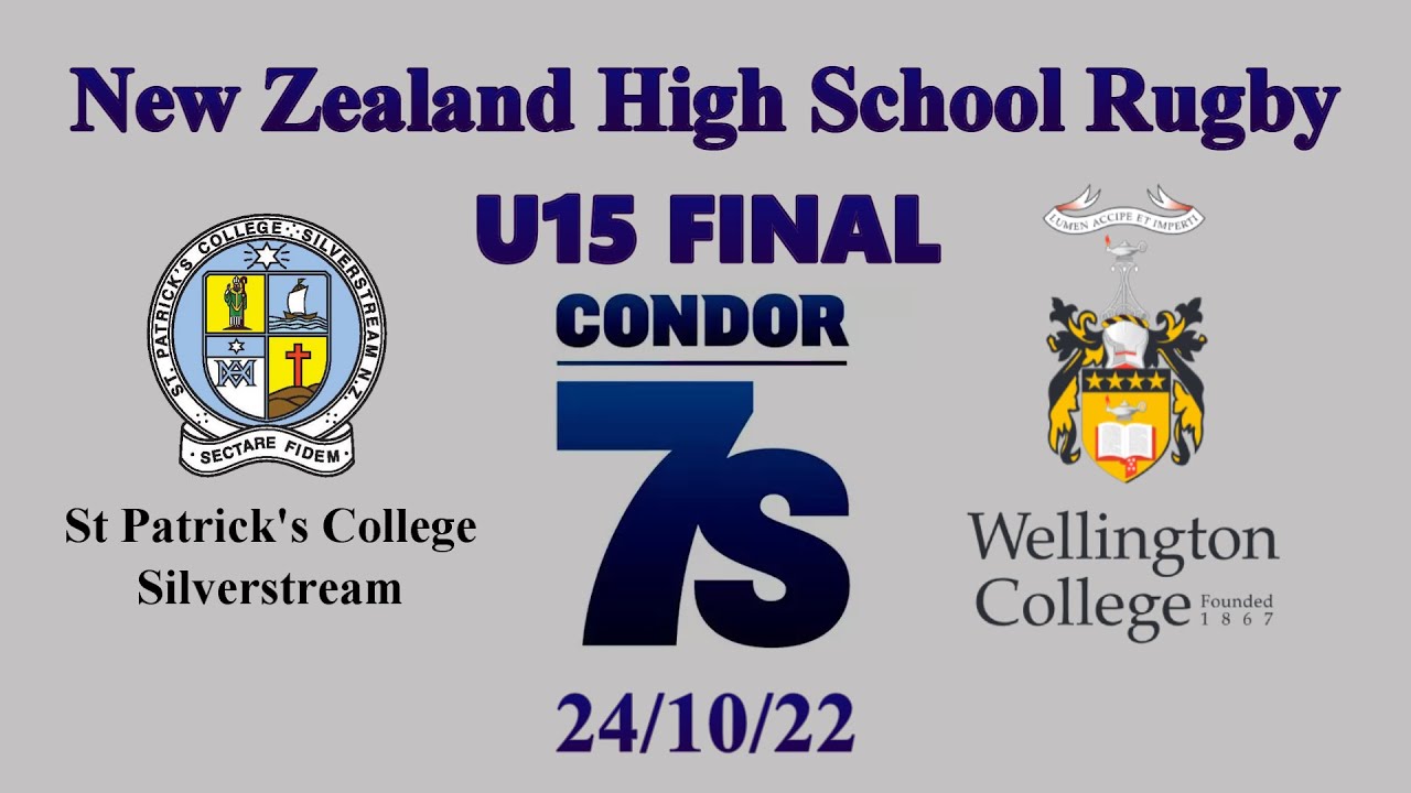 014 Condor 7s U15 Final. St Patrick's College - Stream v Wellington ...