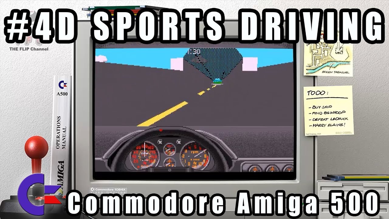4D Sports Driving - Commodore Amiga 500 Gameplay Demo - YouTube