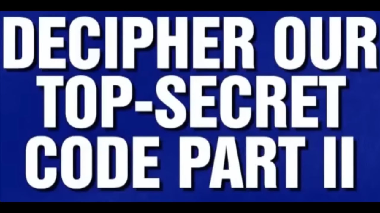 Jeopardy's Gematria Category | Decipher Our Top-Secret Code Part II ...