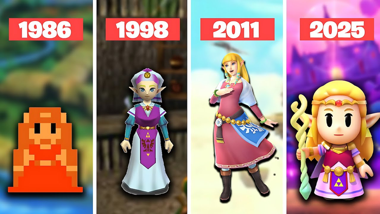 Evolution of Princess Zelda (1986–2025) - YouTube