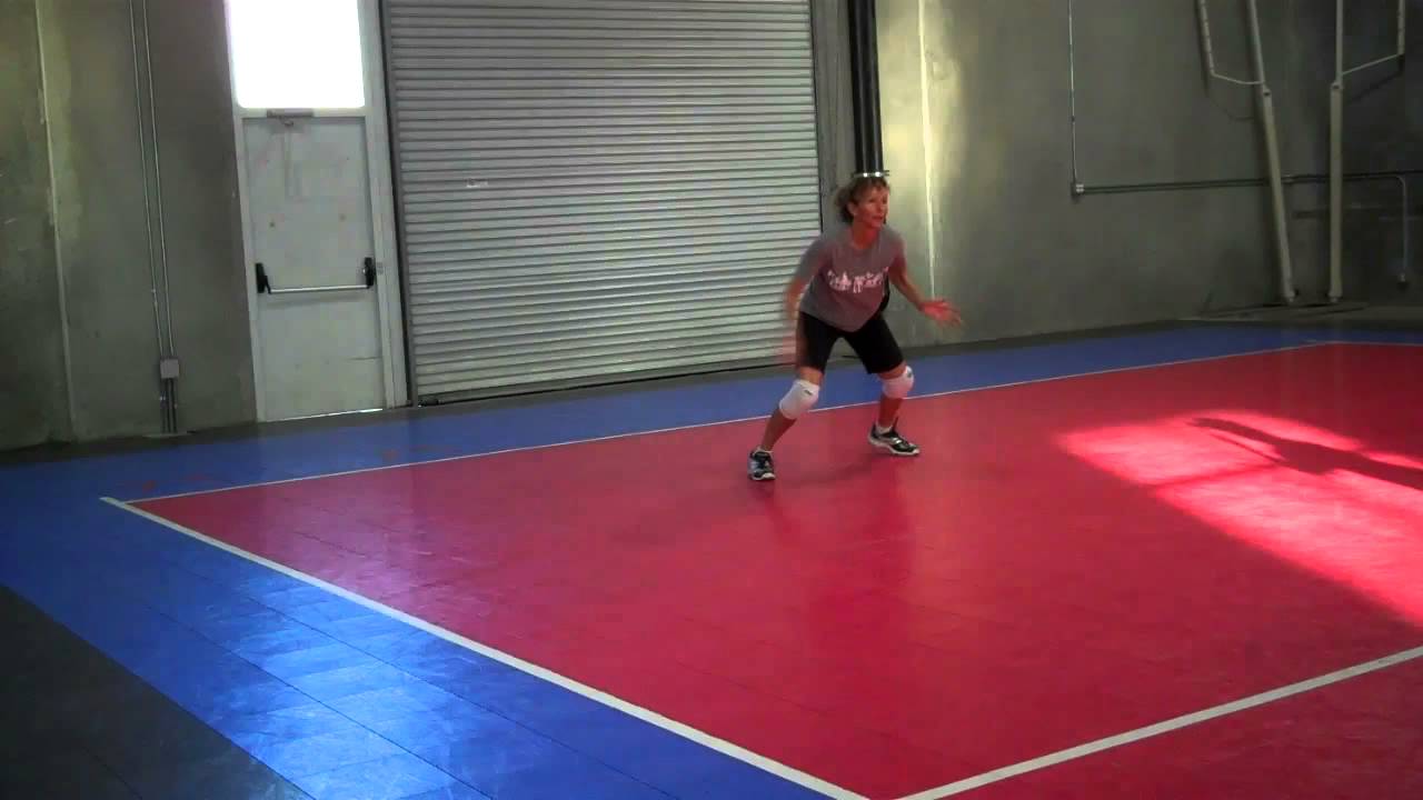 Volleyball Form Half Roll Forward - YouTube