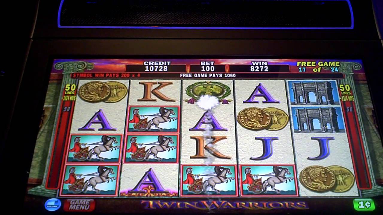 Twin Warriors Slot Machine Bonus(2) - YouTube