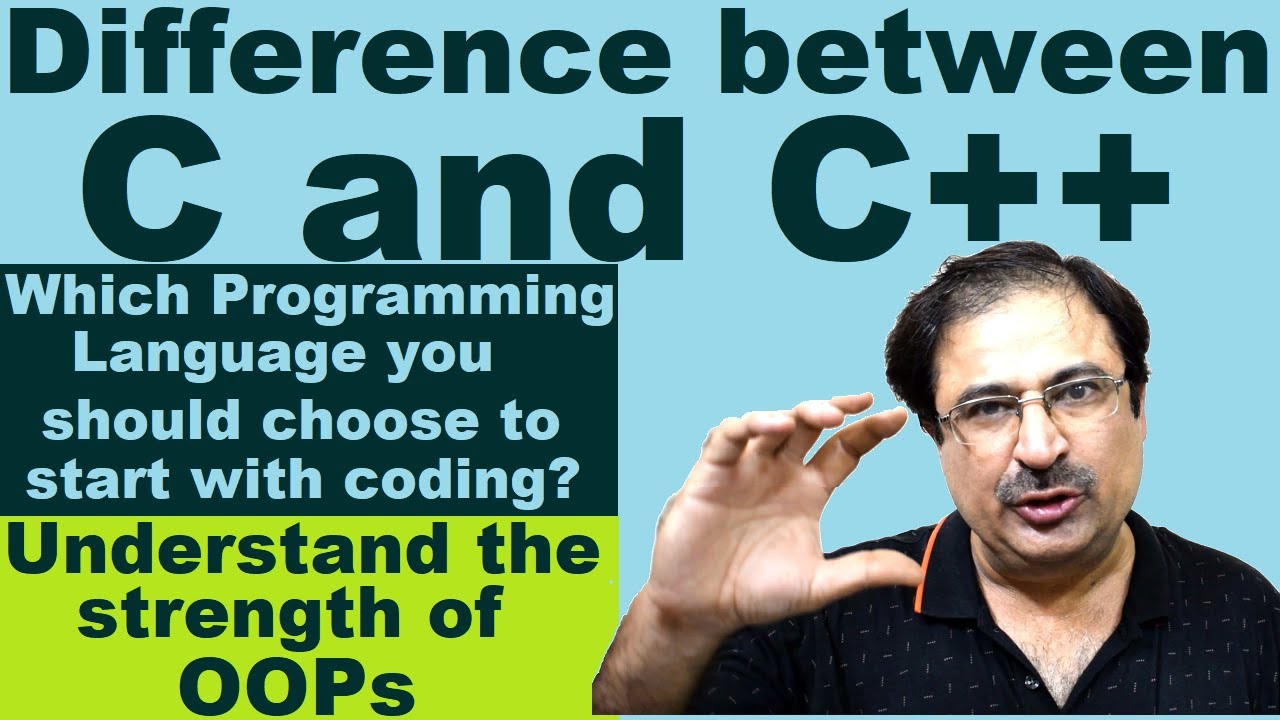 Difference Between C And C C Vs C YouTube