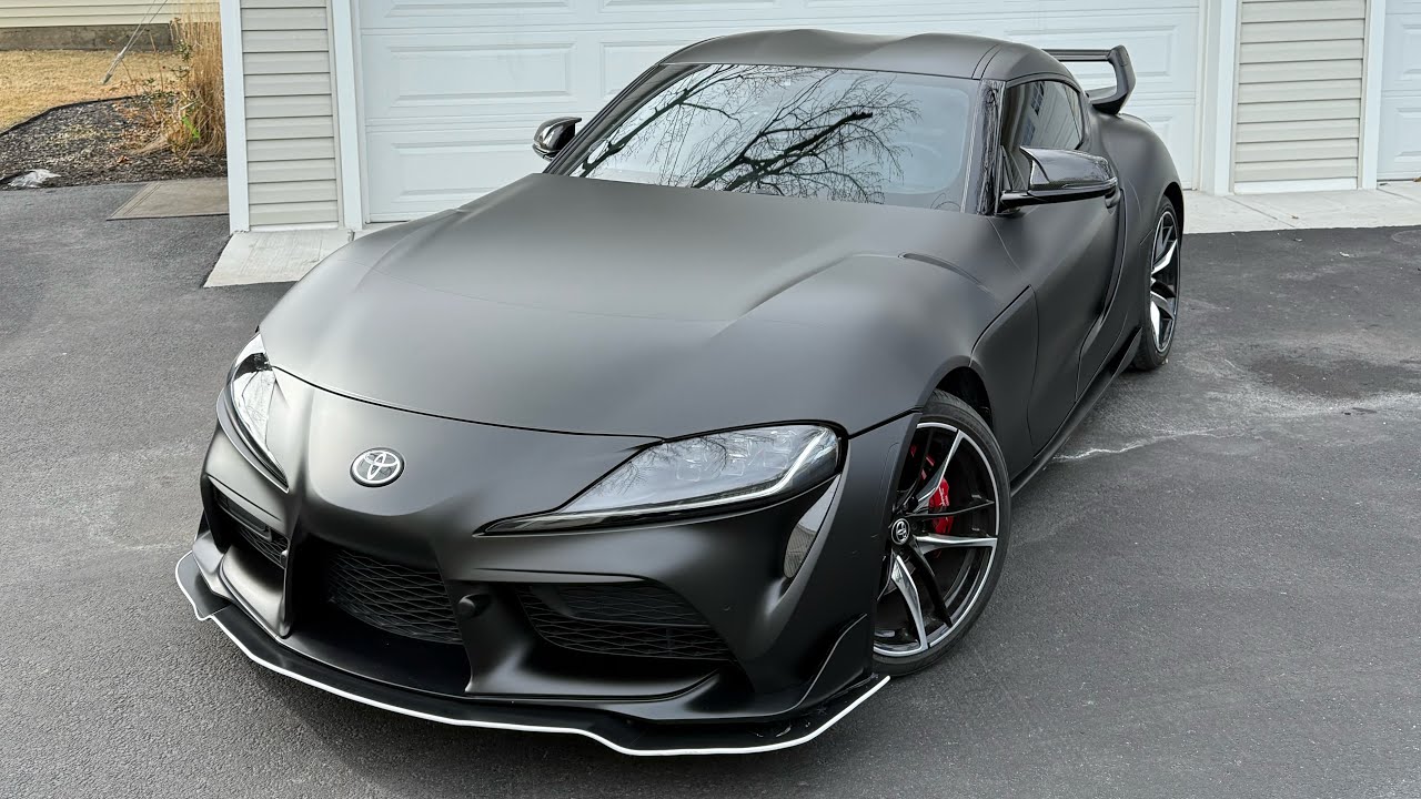 MK5 SUPRA Wrapped in MATTE BLACK Looks MENACING! 🥵🔥🤯 - YouTube
