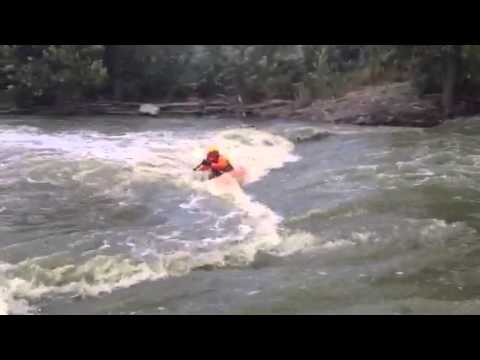 Josh Struble Whitewater Kayaking Markle Indiana wabash River - YouTube