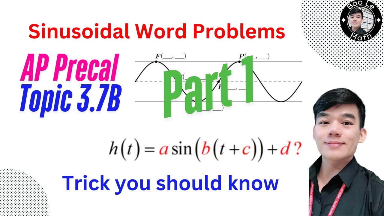 AP Precalculus | Topic 3.7B | Unlock the Power of Sinusoidal Function Context and Data Modeling ...
