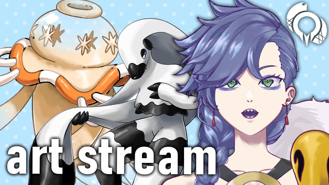 【ART STREAM】fakemon drawing on my birthday【Utsukushii Grim】 - YouTube