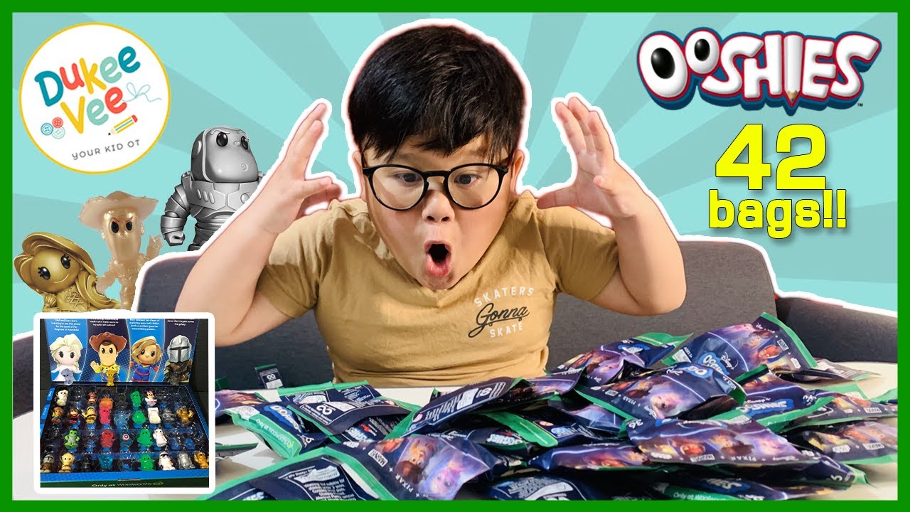 Disney+ Woolworths Ooshies | 42 bags opened | Rare Ooshies found! - YouTube