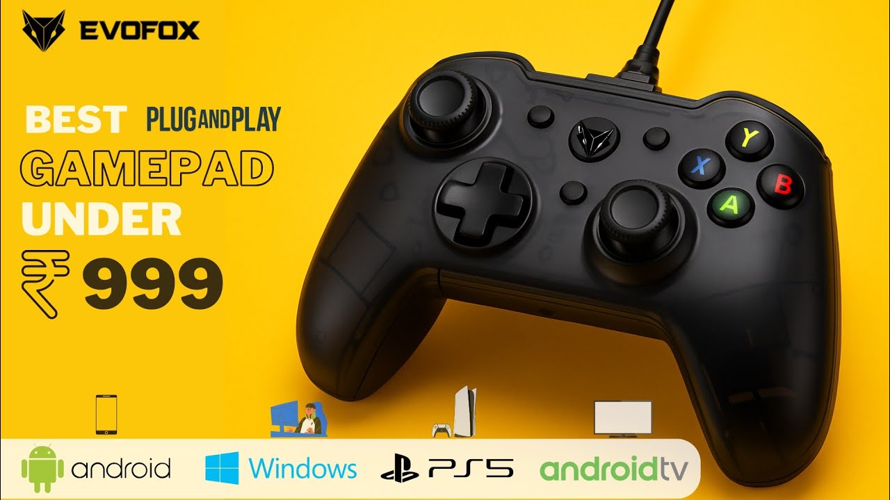 Best Budget Wired Gamepad Under ₹1000? 🔥 EvoFox Elite X Unboxing ...